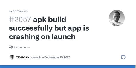 Apk Build Successfully But App Is Crashing On Launch · Issue 2057