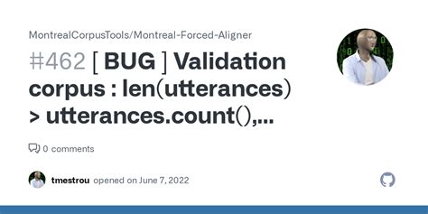 [ bug ] validation corpus len utterances unt line