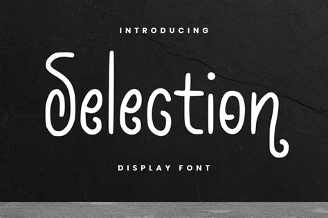 selection font
