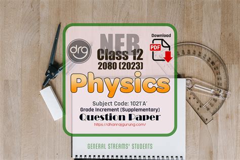 neb class 12 physics grade increment supplementary exam paper 2080