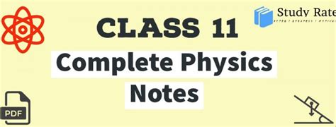 Class Physics Notes For JEE Mains Advanced Free PDF Download STUDY RATE