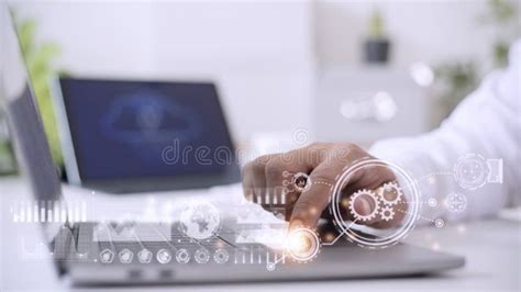 Business Process And Strategy On Virtual Screen Data Analysis Stock