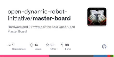 Github Open Dynamic Robot Initiative Master Board Hardware And Firmware Of The Solo Quadruped