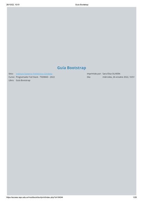 4 Guía Bootstrap Guia Completa Guía Bootstrap Sitio Instituto