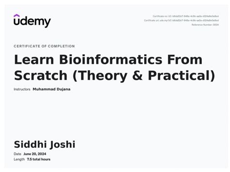 Finished Udemy Course On Bioinformatics Siddhi Joshi Posted On The Topic Linkedin