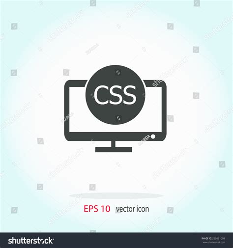 Css Icon Programming Language Stock Vector Royalty Free 329891003
