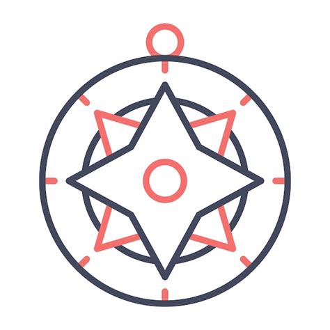 Premium Vector Compass Vector Illustration Style