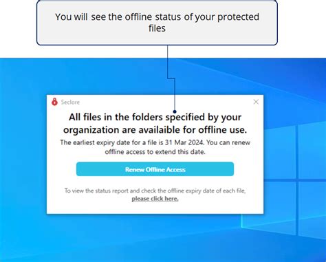 Checking Auto Offline Access On Protected Files