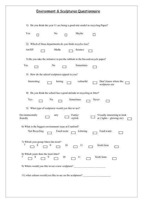 Quantitative Questionnaire Festival