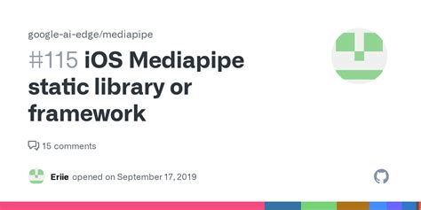 IOS Mediapipe Static Library Or Framework Issue Google Ai Edge Mediapipe GitHub