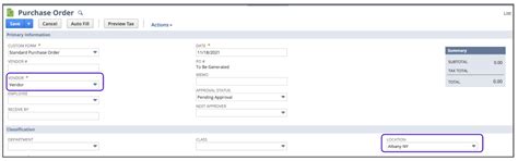 How To Create A Standard Purchase Order In Netsuite Suitetax Help Center