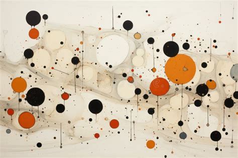 Randomly Spaced Tiny Spots Dots Pattern Abstract Natural Background Organic Shapes Neutral