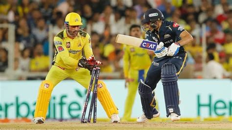 Watch Ms Dhonis Vintage Stunt Ends Gill Barrage In Csk Vs Gt Ipl