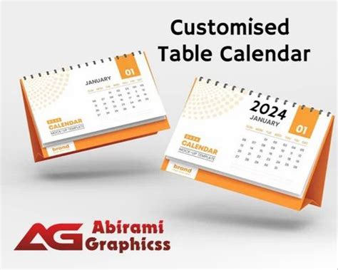 Customised Table Calendar At ₹ 78piece Table Calendar In Chennai