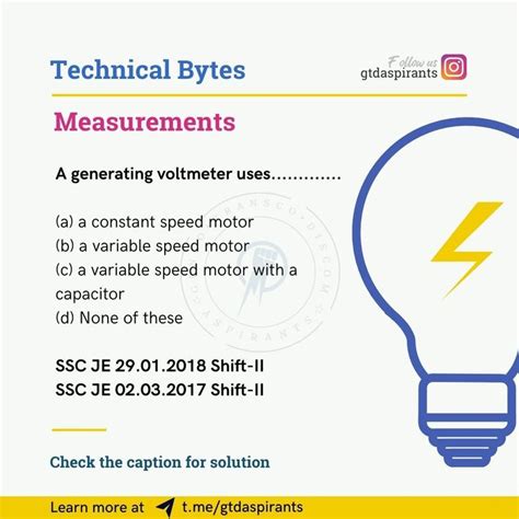 Correct Option A A Constant Speed Motor Explanation A Generating