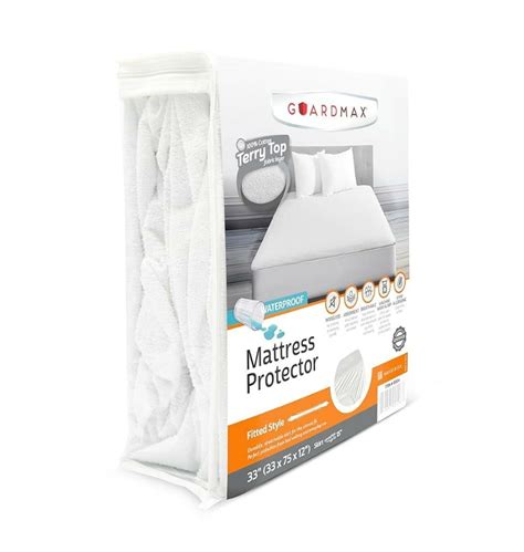Guardmax 가드맥스 빈대방지 지퍼 달린 침대 사이즈 매트리스 프로텍터 테리 코튼 방수 및 빈대 방지 커 티몬