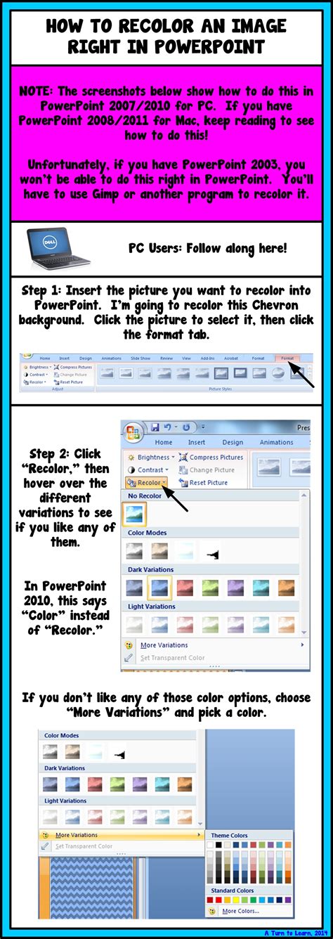 How To Recolor An Image In PowerPoint A Turn To Learn