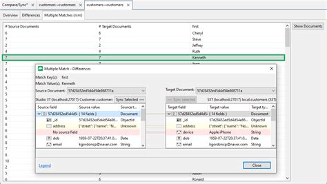Compare MongoDB Data Data Compare And Sync Studio T
