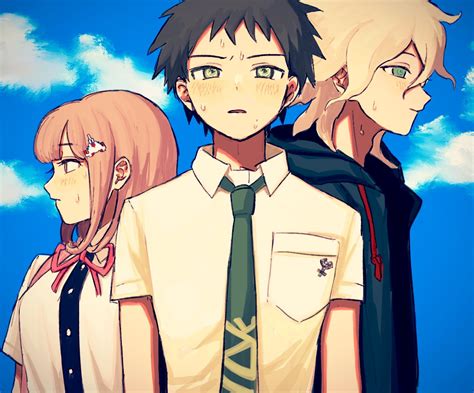 Nanami Chiaki Komaeda Nagito And Hinata Hajime Danganronpa And 2 More Drawn By Renshu