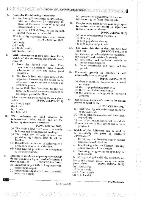 Forum Ias Toolkit Economic And Social Development And Agriculture Pyq Toolkit 2024 Final English