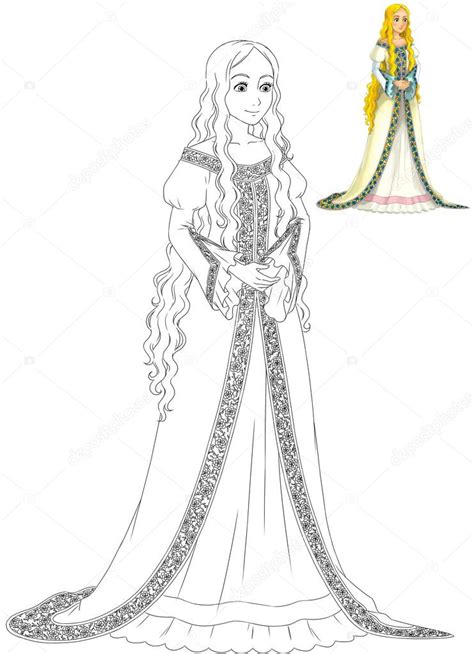 Le Livre A Colorier Avec Apercu Princesse De Bande Dessinee Image Libre
