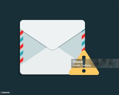Email Avec Point Dexclamation Signe De Courrier Dalerte Vecteurs Libres