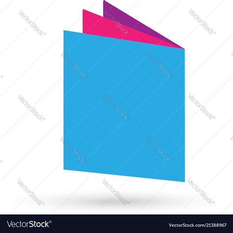 Book Folder Icon Logo Isolated Royalty Free Vector Image