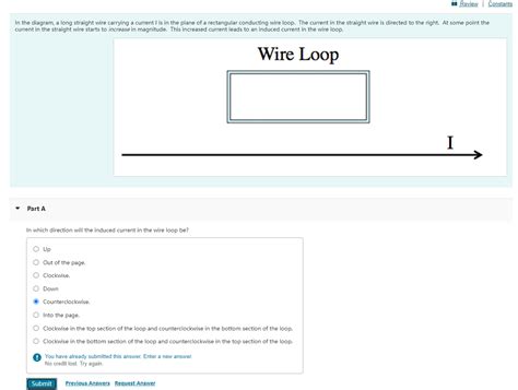 Solved Review Constants In The Diagram A Long Straight Wire