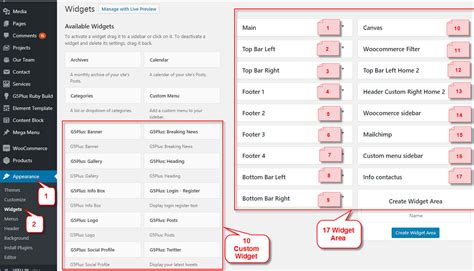 Sidebars And Widgets