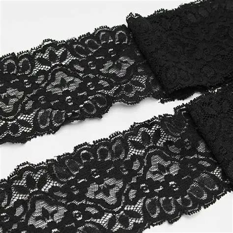 Мереживо гіпюр стрейч 6 5 7 см чорне купити за ціною в магазині рукоділля 100 ідей