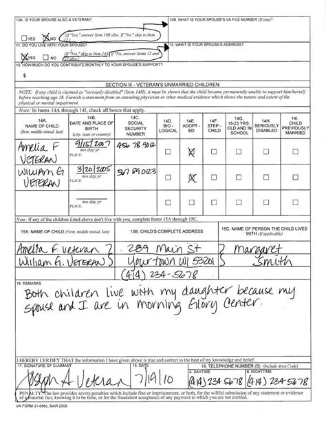 Form 21 686c ≡ Fill Out Printable Pdf Forms Online