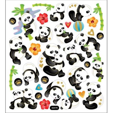 Multicolored Stickers Pandas Walmart