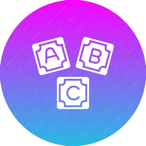 Premium Vector Abc Block Icon