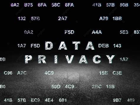 grunge dark room depicts the concept of data privacy photo background
