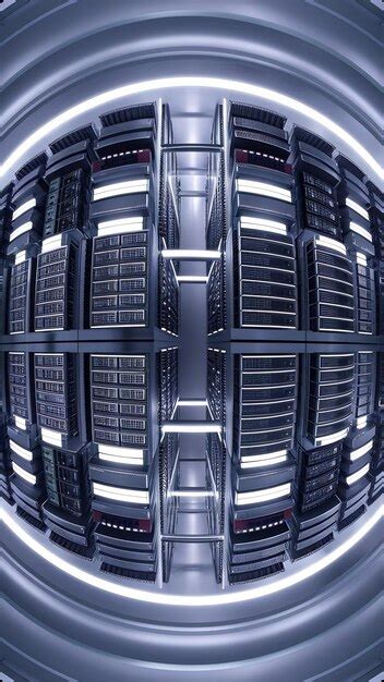 Sever Racks And Data Center 360degree Seamless Panoramic View 3d