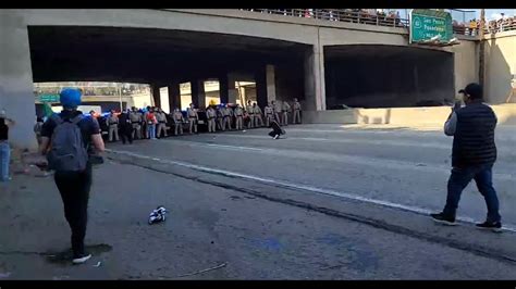 Protesters Shut Down Freeway In Fight Against Ice Youtube