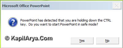 How To Start PowerPoint In Safe Mode