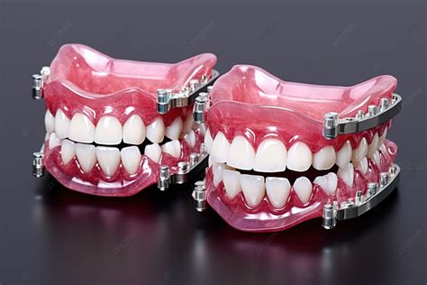 Braces On Top And Bottom Row Background Health Management