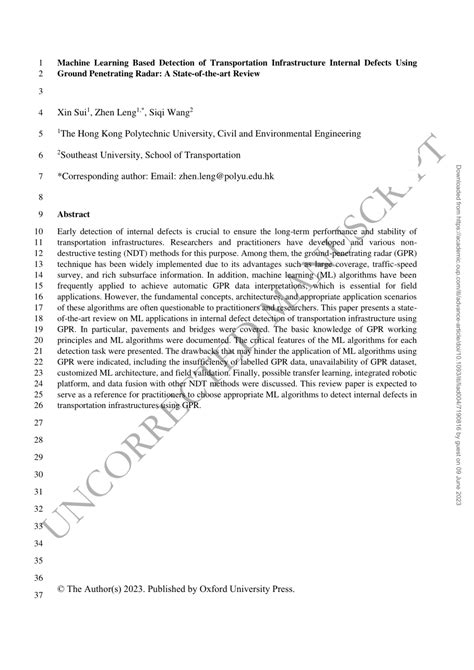Pdf Machine Learning Based Detection Of Transportation Infrastructure