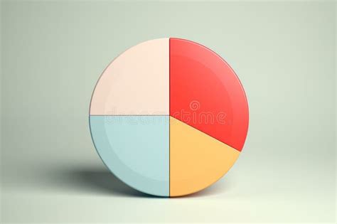minimal style business pie chart ai generated stock illustration