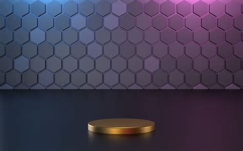 육각형 3d 배경 연단 금 제품 디스플레이 그림 렌더링 플라이어 디자인 비즈니스 디자인 모든 제품 디자인 등 0명에 대한 스톡