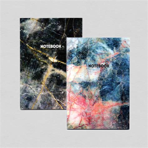 Set Of 2 Marble Notebooks Etsy