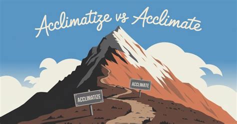Acclimatize Vs Acclimate Whats The Difference