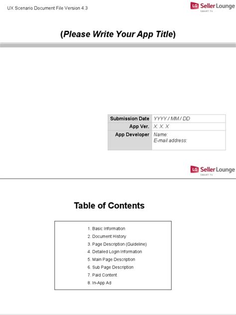 Ux Scenario Document 4 3 Pdf Mobile App Computing