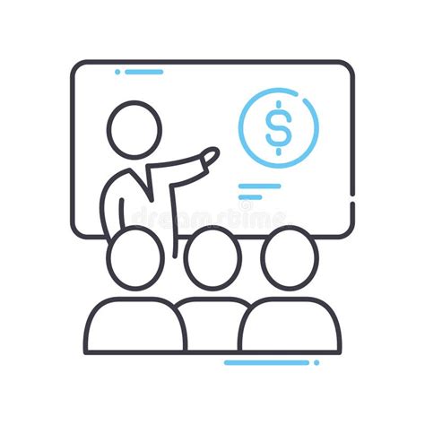 Training Line Icon Outline Symbol Vector Illustration Concept Sign