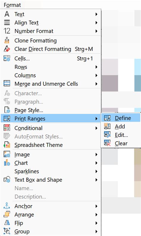Page And Printer Setup In Calc The Document Foundation Wiki