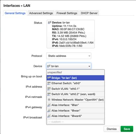 No Physical Ports Shown In Default Setting Network And Wireless