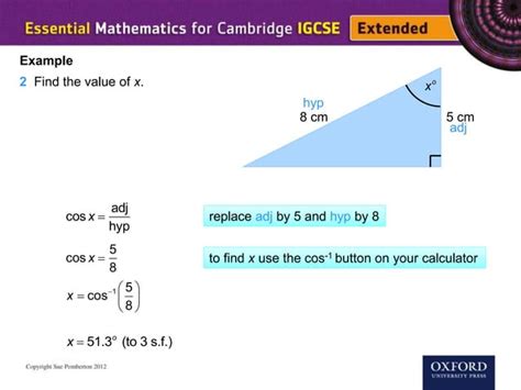 Trigonometry For Igcse Math Extended Book Pptx