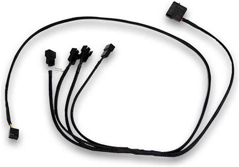 Ekwb Cable Splitter 4 Fan Pwm Extended Molex Connector Connector 4 Pwm Fans From 1 Pwm Fan