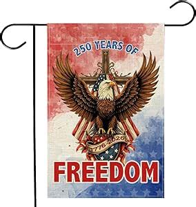 250 Years America Garden Flag 12x18 Inches 250th